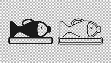 투명 한 배경에 고립 된 접시 아이콘에 검은 서빙 물고기 벡터 건강한 생활방식에 대한 스톡 벡터 아트 및 기타 이미지 건강한 생활방식 건강한 식생활 검은색 Istock