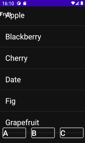 android recyclerview alphabet index not appearing stack overflow