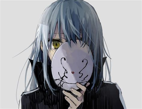 Safebooru Other Androgynous Bangs Black Jacket Blue Hair Hair