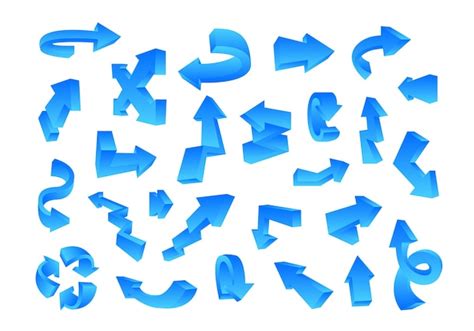 Paquete De Flechas 3d Vector Premium