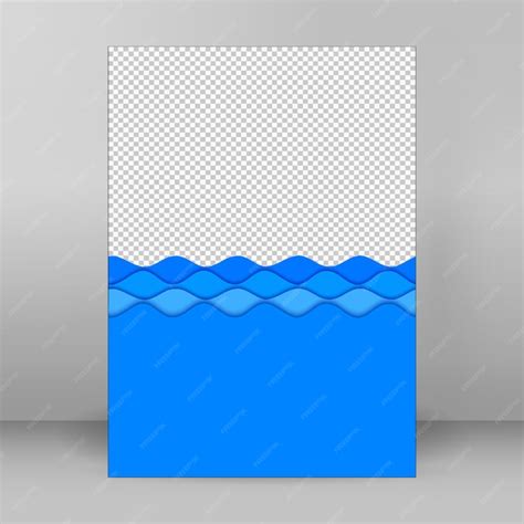 신선도 자연 테마 파란색 요소 디자인 원활한 웨이브의 신선한 물 배경 제목 앞 레이블 벡터 그림 Eps10의 Meshedge 아래 페이지의 오버레이 배경에 대 한 추상 물결