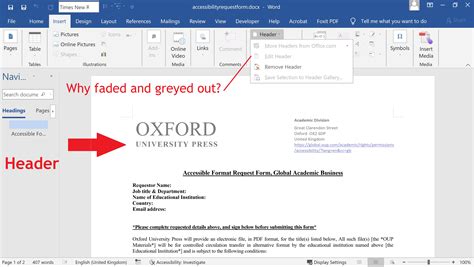 How To Create A Header In Word Document Printable Templates