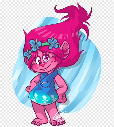 Drawing Trolls Animation Fan Art Poppy Vertebrate Cartoon Fictional