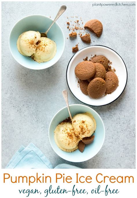 Pumpkin Pie Ice Cream Vegan Gluten Free Oil Free