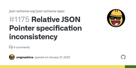 Relative Json Pointer Specification Inconsistency Issue Json