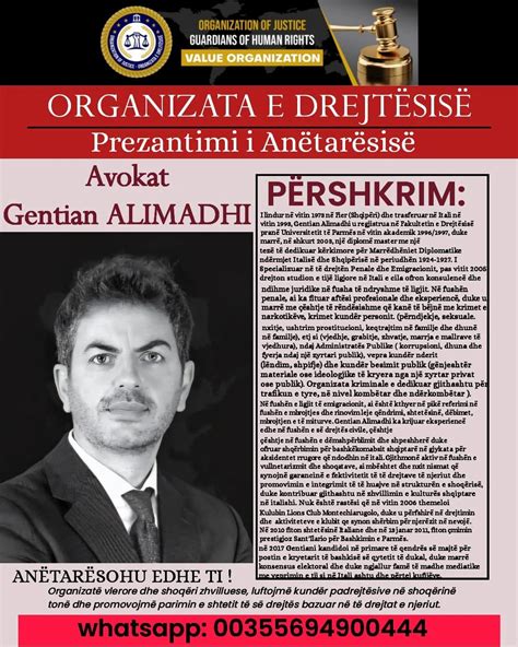 Organizata E DrejtËsisË Ojf Ngo On Linkedin Avokat Gentian Alimadhi