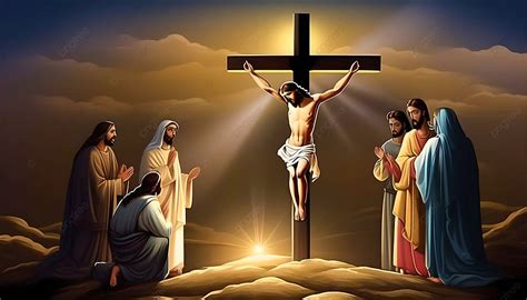 Good Friday Jesus Cross And Sun Background Good Friday Jesus Cross