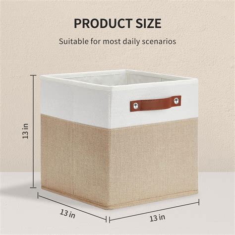 Free Shipping Enloy Fabric Cube Storage Organizer Bins 13x13 Inch 4