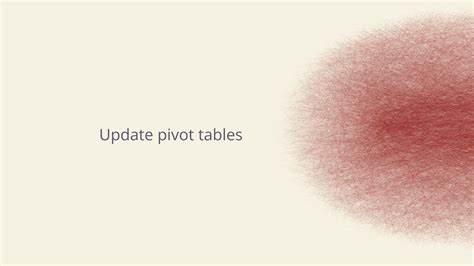 How To Update Pivot Tables Automatically With Ai