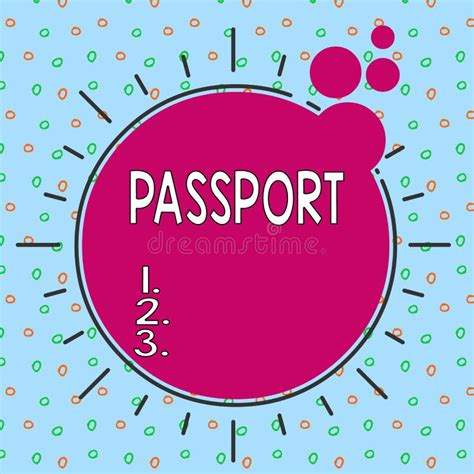 Text Sign Showing Passport Conceptual Photo Official Document Issued By A Government Certifying