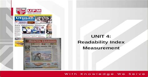 Ppt Unit 4 Readability Index Measurement Dokumentips
