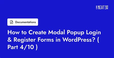How To Create Modal Popup Login And Register Forms In Wordpress Part 4