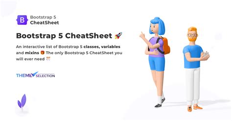 Bootstrap 5 CheatSheet By ThemeSelection Classes