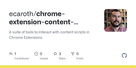 github ecaroth chrome extension content script tools a suite of