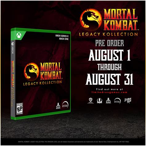 Mortal Kombat Legacy Kollection Xbox Limited Run Games
