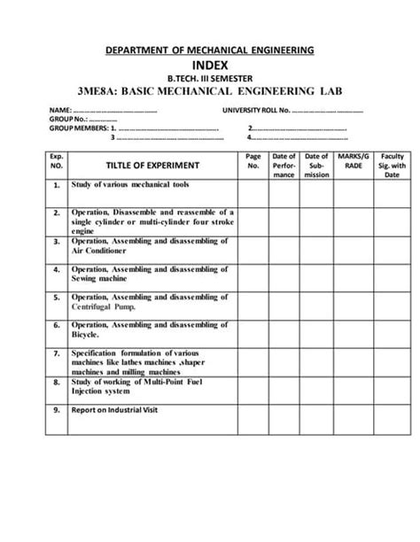 Index Bme Lab Docx Technology And Computing