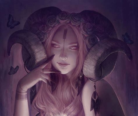 Sexy Aries Woman Drawing