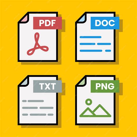 Premium Vector Document File Folder Download Vector Color Format Pdf