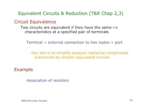 Pdf Equivalent Circuits And Reduction Tandr Chap 2 3 Circuit Jorge