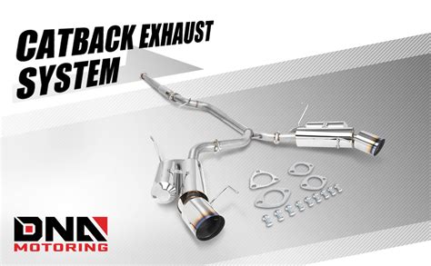 Amazon.com: DNA MOTORING CBE-TSX Stainless Steel Cat Back Exhaust ...