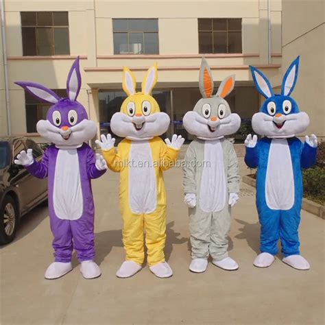Classic Cartoon Character Adult Bugs Bunny Mascot Costume Buy Adult