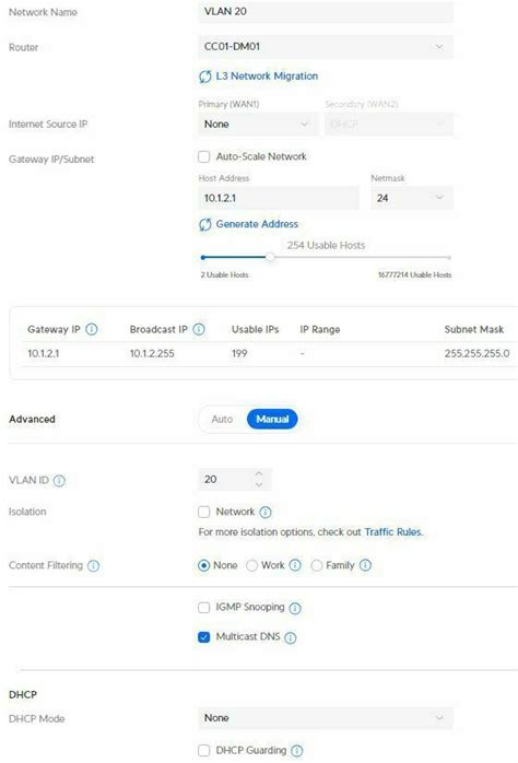 No Dhcp Or Internet Traffic On Unifi Wireless Lan Dhcp Is Fine Networking Spiceworks Community