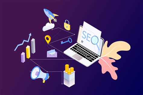 Landing Page Of Seo Search Engine Optimization Modern Flat Design