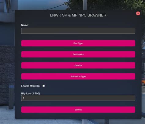 [free standalone] ped spawner w ui v2 0 0 fivem releases cfx re