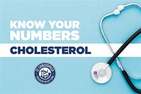 Knowing Your Numbers Cholesterol St Christopher Truckers Fund