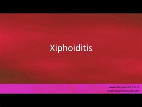 Xiphoiditis Treatment