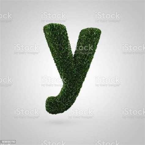 草の白い背景で隔離の手紙 Y 小文字 3dのストックフォトや画像を多数ご用意 3d イラストレーション ウクライナ Istock