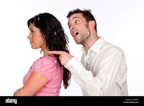 Couple Having An Argument Stock Photo Alamy