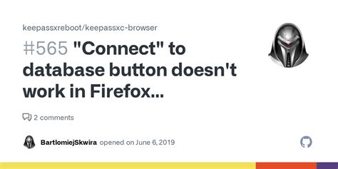 Connect To Database Button Doesnt Work In Firefox Developer Edition