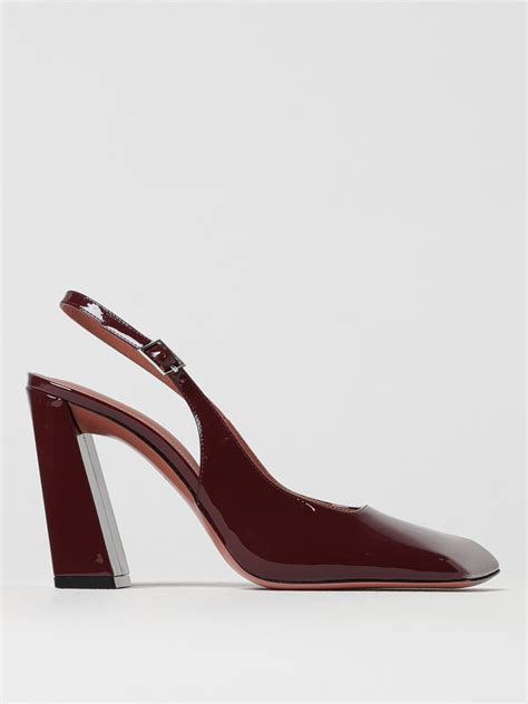 Amina Muaddi High Heel Shoes Woman Red Amina Muaddi Pump Charlottesling Online At Gigliocom