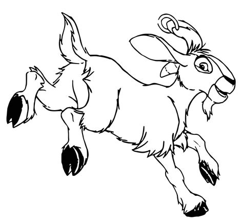 The Hunchback Of Notre Dame Djali 2 Coloring Page Wecoloringpage