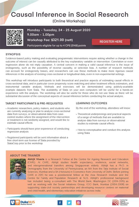 Care Methods Workshop Causal Inference In Social Research