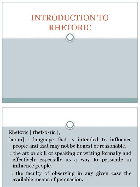 Introduction To Rhetoric Pdf