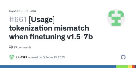 Usage Tokenization Mismatch When Finetuning V15 7b · Issue 661