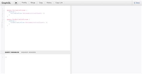 Stream Error Non Null List Codesandbox