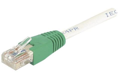Câble RJ45 S FTP CAT 6 Croisé Blanc 10 M