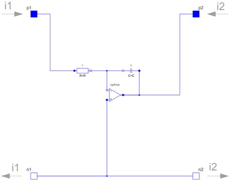 Modelica Electricalanalogexamplesopampsopampcircuitsintegrator