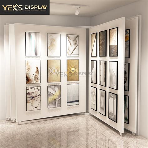 Page Turning Picture Art Display Stands For Showroom Yeks