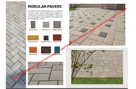 Modular Paving Block Thickness 60 Mm Color Gray At ₹ 65 Sq Ft In Surat