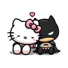 Batman Hello Kitty Pfp By Mrcheckertan