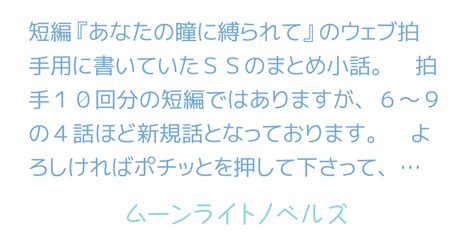 あなたの瞳に縛られて ウェブ拍手お礼話