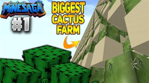 I Built The Biggest Cactus Farm In The World On Skyblock Ep01 Youtube