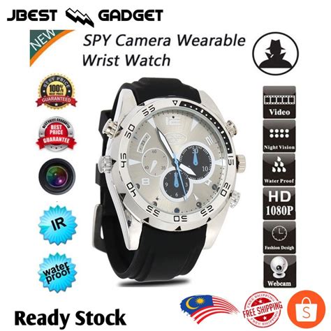Waterproof Full Hd 1080p Spy Watch Camera Night Vision Mini Video