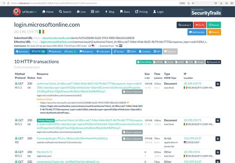 Website Scanner Urlscan Io Leaking Sensitive Private Data