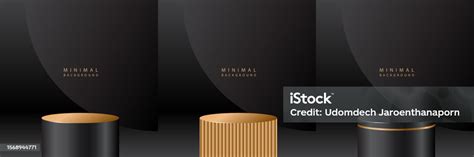 사실적인 실린더 받침대 연단이 있는 고급스러운 배경 추상 벡터 렌더링 기하학적 형태 모형 제품 디스플레이 제품을 보여주기 위해 서십시오 최소한의 벽 장면 무대 쇼케이스