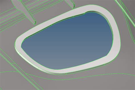 2d shell meshing of the car side door inner panel for component level